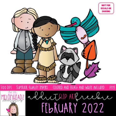 Melonheadz Addicts February 2022 clip art set – Mini - Melonheadz