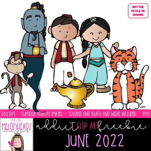 Melonheadz Addicts June 2022 clip art set – Mini - Melonheadz