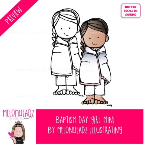 Baptism Day Girl, LDS MINI - Melonheadz