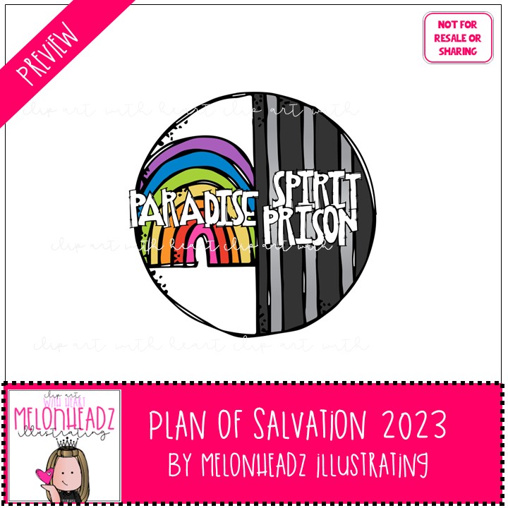 Plan of Salvation clipart 2023 LDS COLORED - Melonheadz