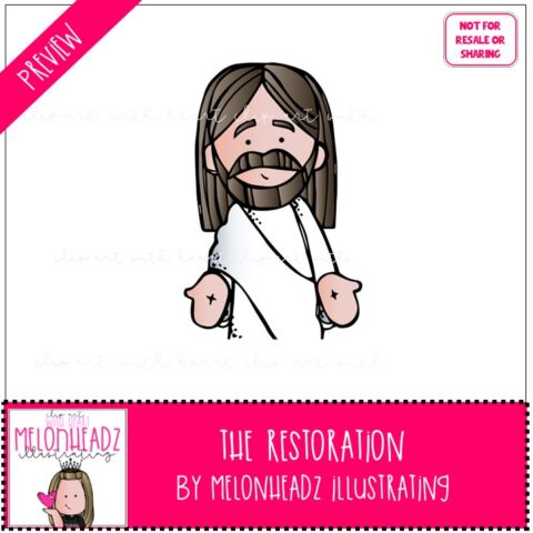 The Restoration clipart LDS COLORED - Melonheadz