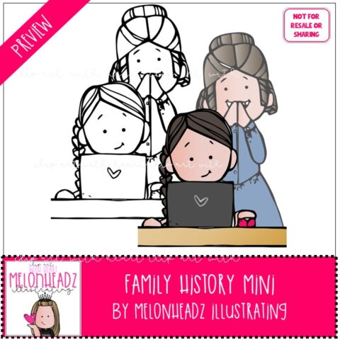 Family History clipart LDS MINI - Melonheadz