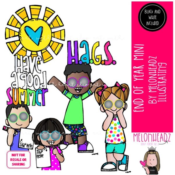 End of Year clipart Last Day of School clip art Summer clip art MINI ...