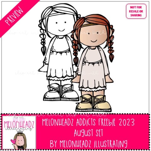 Melonheadz Addicts August 2023 clip art set – Mini - Melonheadz
