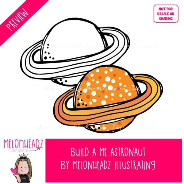 Build a Me clip art, Astronaut Mini - Melonheadz