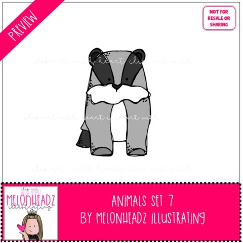 Animals set 7 clip art COLORED Version - Melonheadz