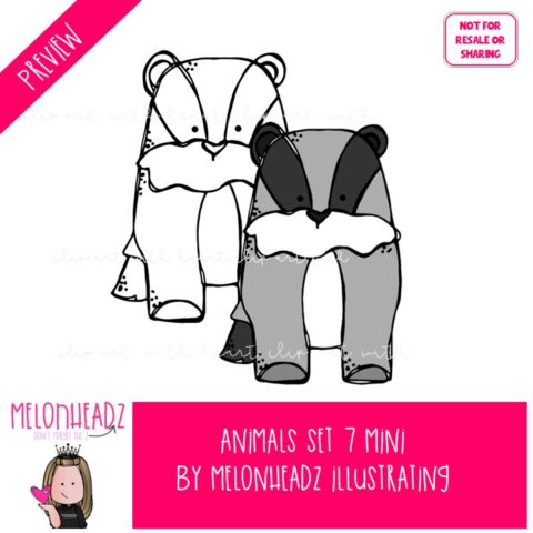 Animals clip art set 7 COMBO PACK - Melonheadz