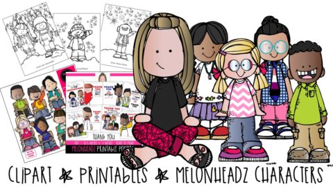Clipart Printables and Melonheadz Characters - Melonheadz