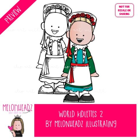 World Kidlettes clip art set 2, Around the world clip art COMBO PACK ...