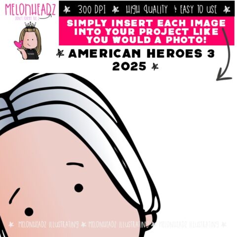 American Heroes clip art 3 2025, Historical Figures clip art COLORED ...