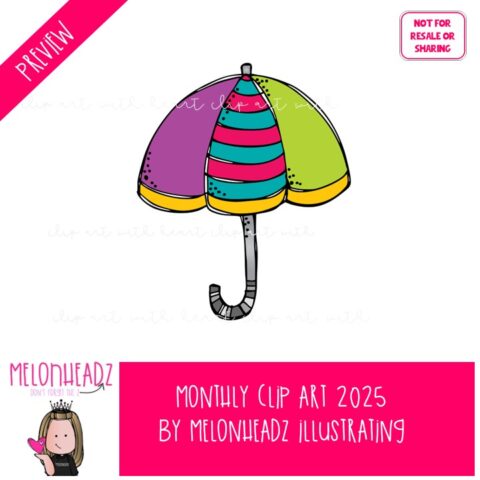 Monthly Clip Art 2025, holiday clip art, seasonal clip art COLORED ...