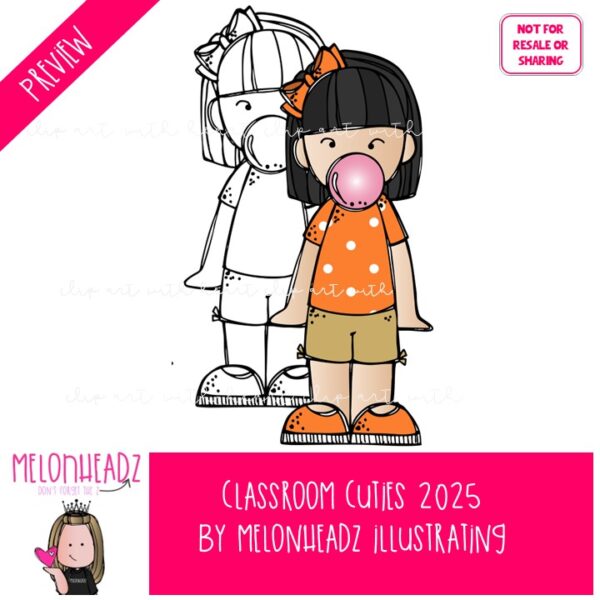 Classroom cuties clip art 2025, Class Jobs, Rules COMBO PACK - Melonheadz