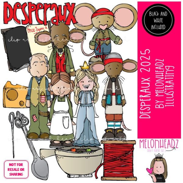 Desperaux clip art 2025 Literature clip art Mouse clip art Book ...