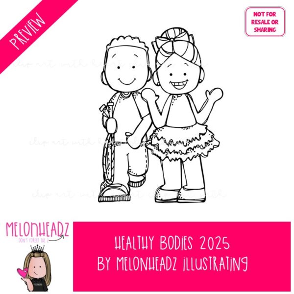 Healthy Bodies clip art 2025, Healthy Lifestyle, Healthy Food BLACK AND ...