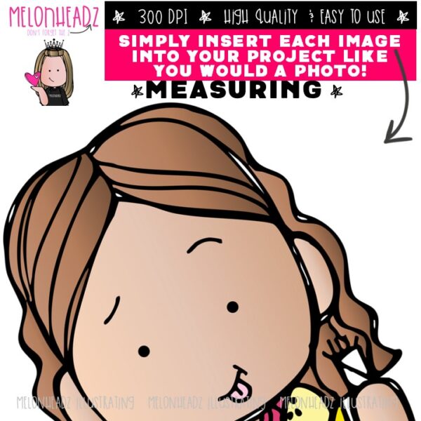 Measuring clip art, Math clip art, Science clip art COMBO PACK - Melonheadz