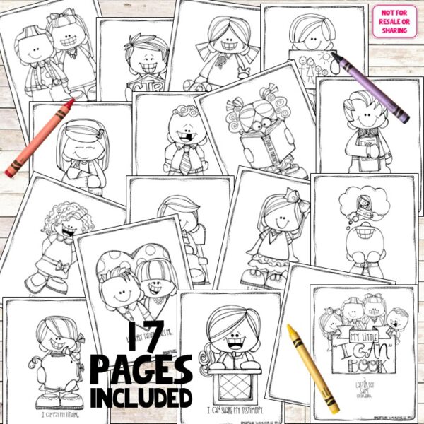 My Little I Can Printable Coloring Book Color Page LDS Printable ...