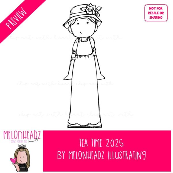 Tea Time clip art, Butler clip art, High Tea clip art, Ernest BLACK AND ...