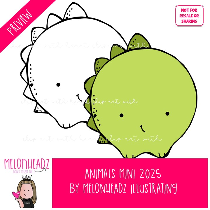 Animal clip art 2025 Mini - Melonheadz